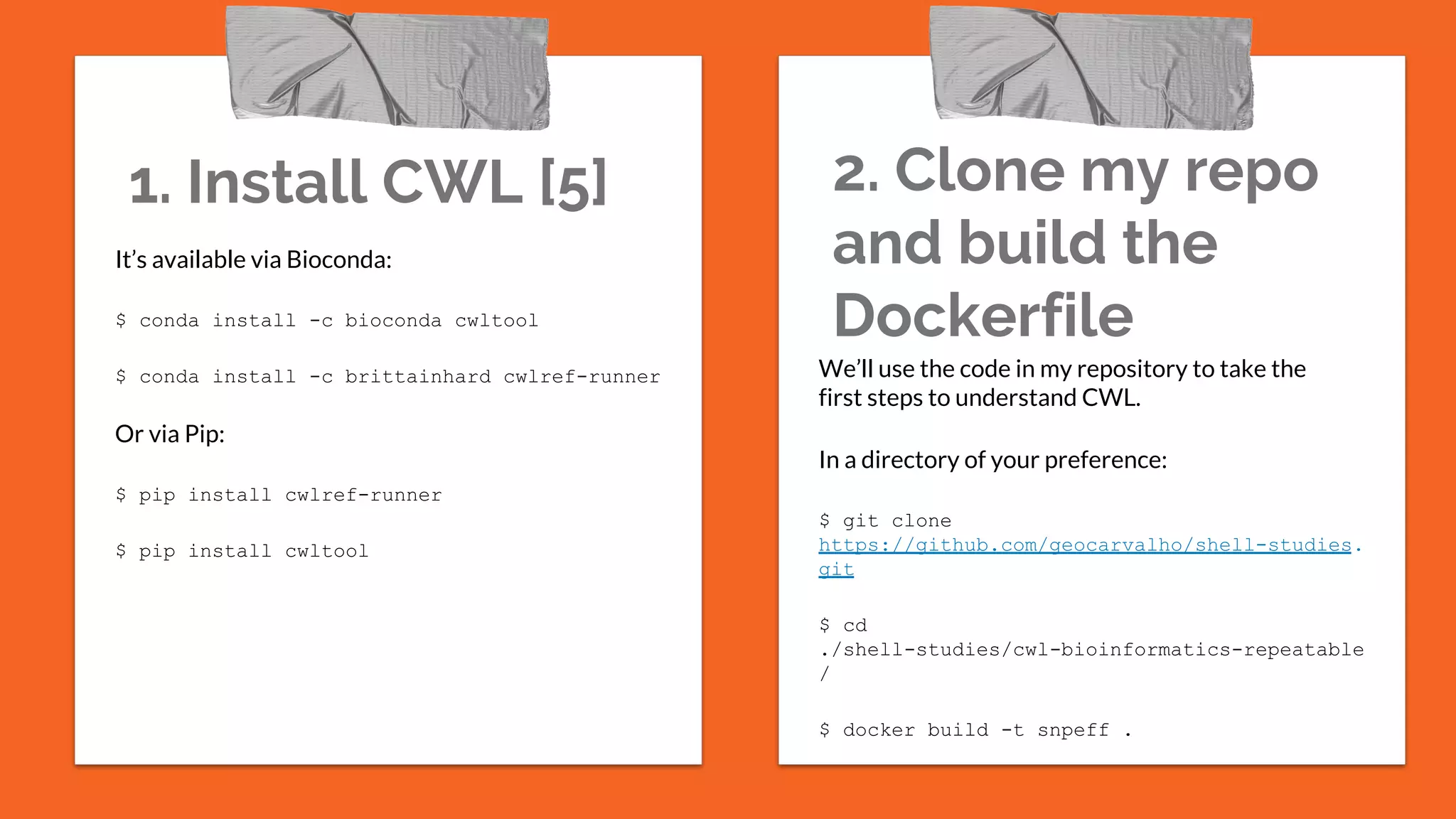 Common Workflow Language Cwl George Carvalho Ppt