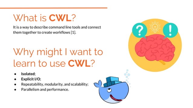 Common Workflow Language Cwl George Carvalho Ppt