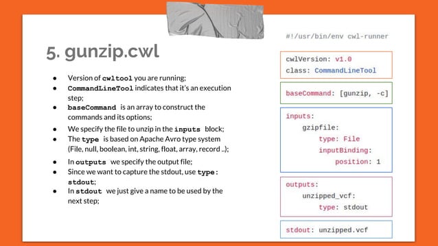 Common Workflow Language Cwl George Carvalho Ppt