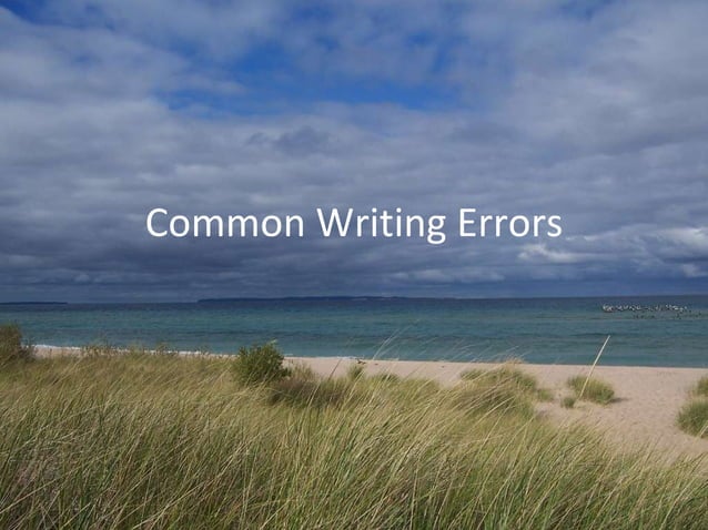 Common writing errors | PPT