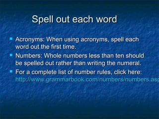 Common writing errors (revised) | PPT
