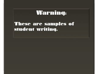 Common writing errors part one | PPT