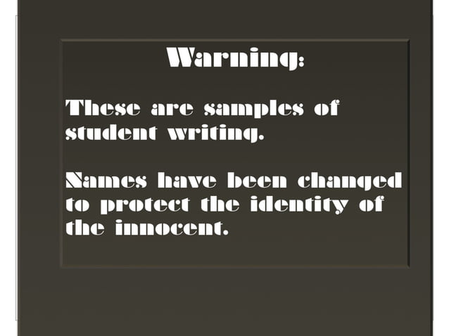 Common writing errors part one | PPT | Hate Speech and Acts of ...