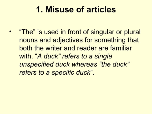 Common writing mistakes | PPT