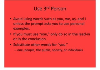 Common Writing Problems | PPT