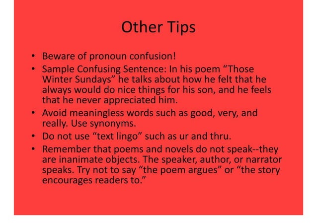 Common Writing Problems | PPT