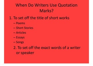 Common Writing Problems | PPT