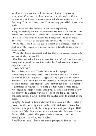 COMMON WRITING STYLE PROBLEMS WHEN WRITING SCHOLARLY EXPOSITORY ES | DOCX