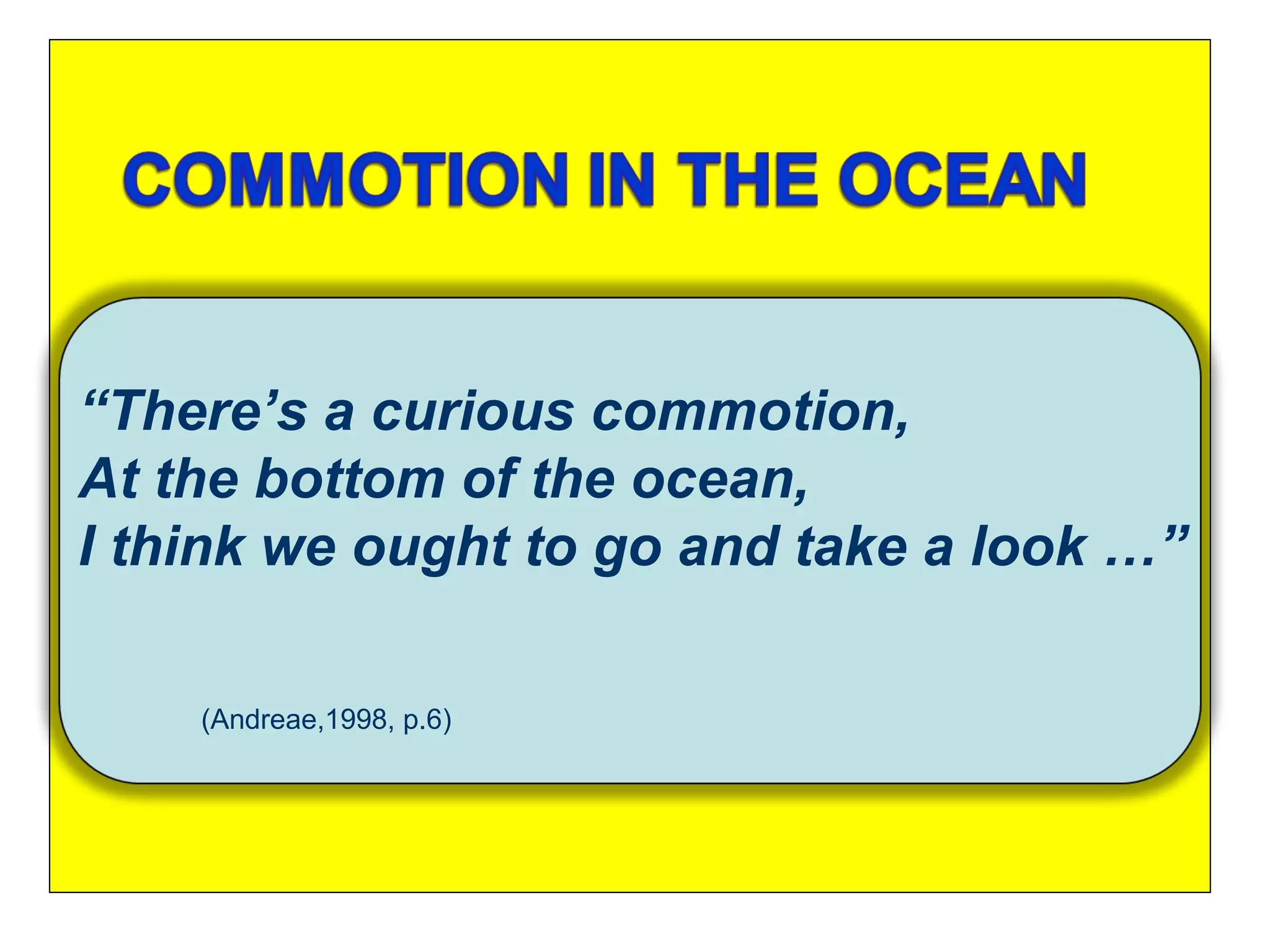Commotion In The Ocean Powerpoint Final Version | PPT