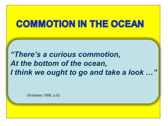 Commotion In The Ocean Powerpoint Final Version | PPT