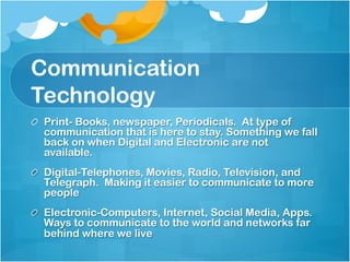 Future of Communication Technology | PPT