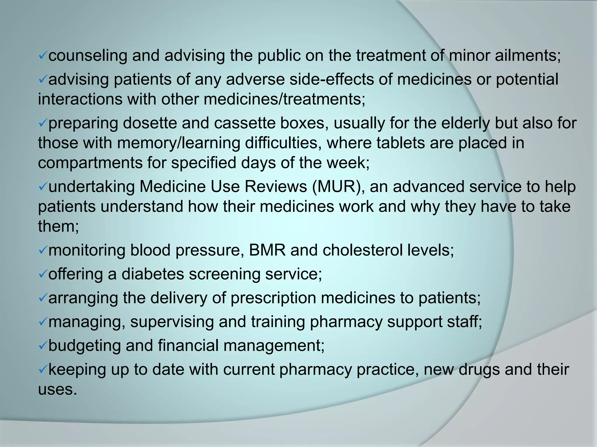 Community Pharmacy | PPTX