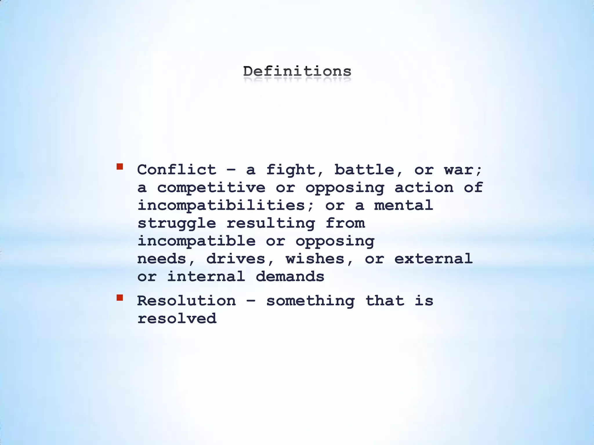 Conflict Resolution Styles | PPTX