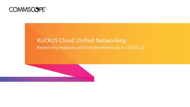 CommScope RUCKUS Technical Family | PDF