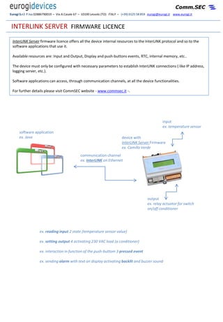 CommSEC - InterLINK products line (EN) | PDF | Internet of Things ...