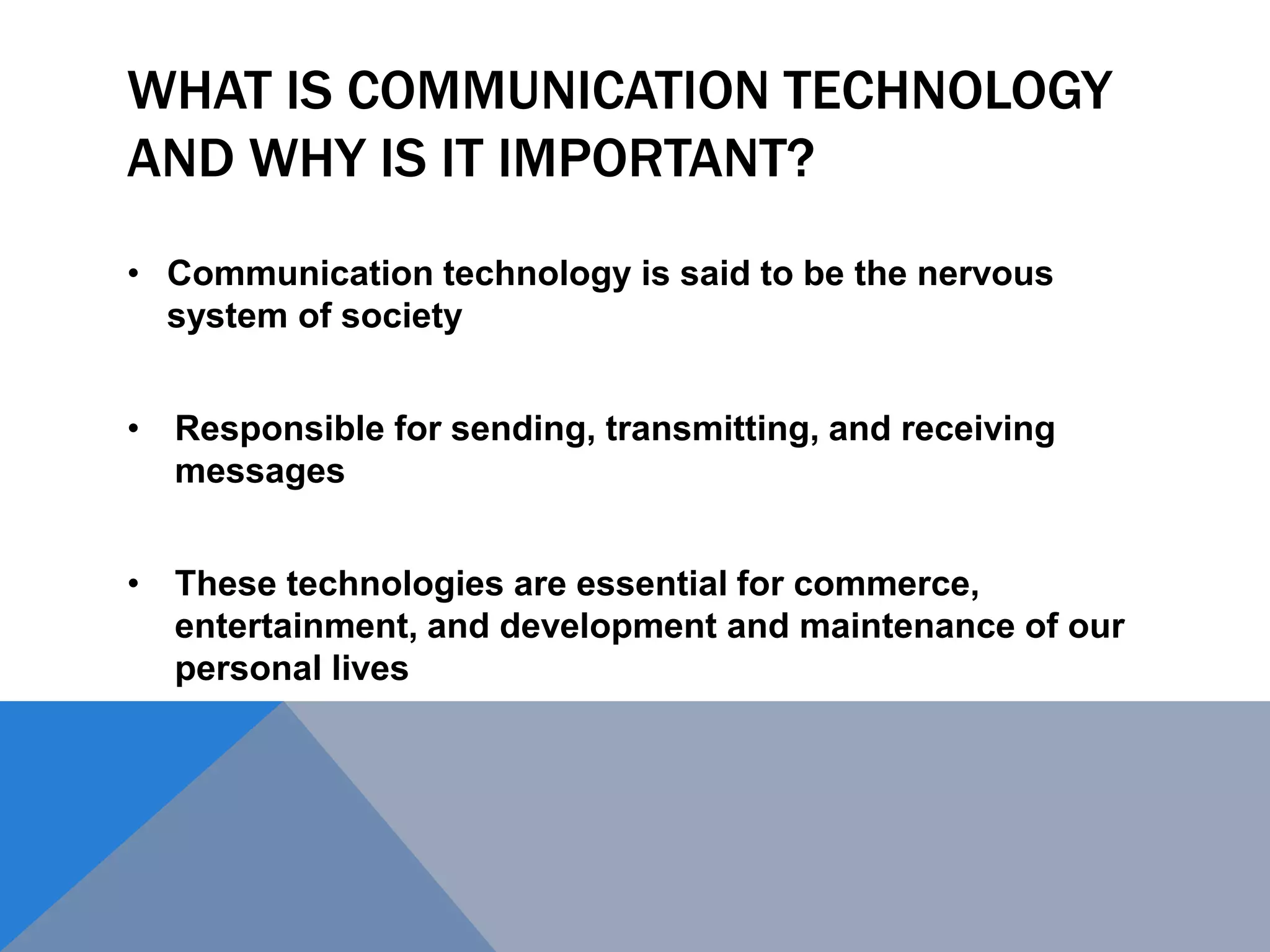 Comm Tech Final Project | PPTX