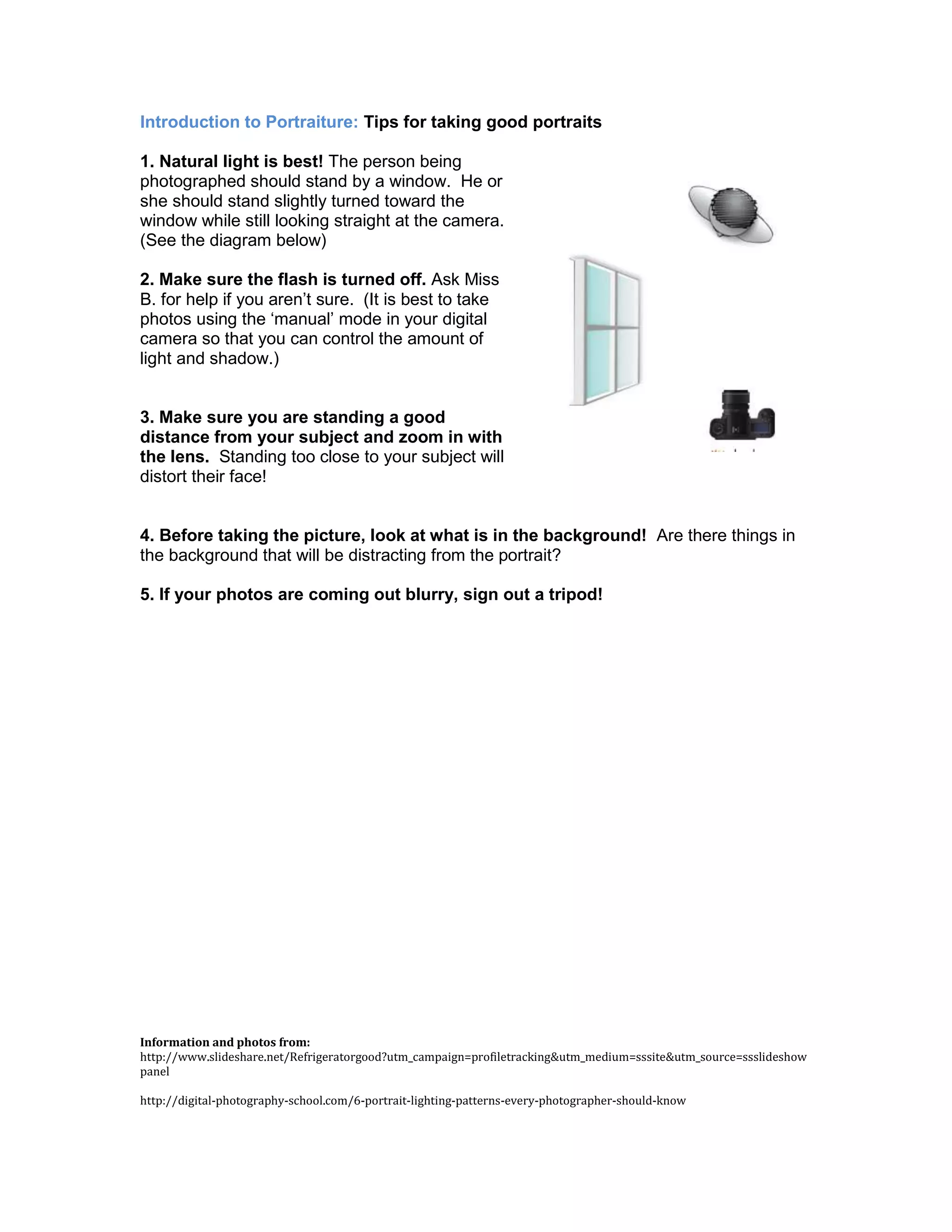 Portrait Assignment Handout | DOCX