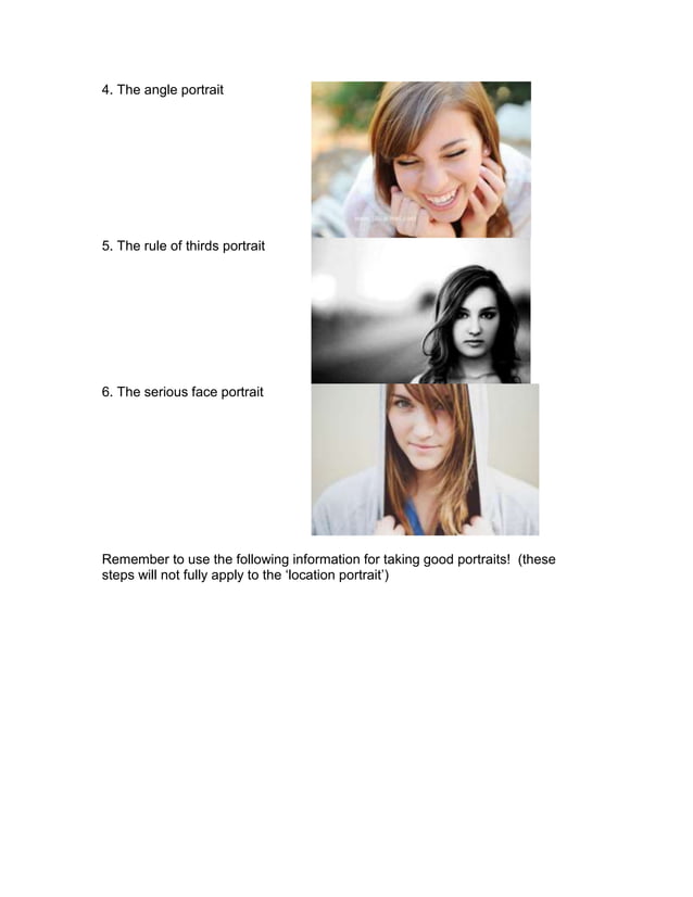 Portrait Assignment Handout | DOCX