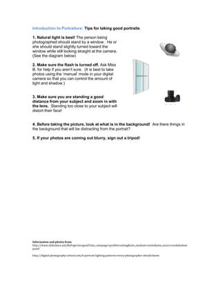Portrait Assignment Handout | DOCX