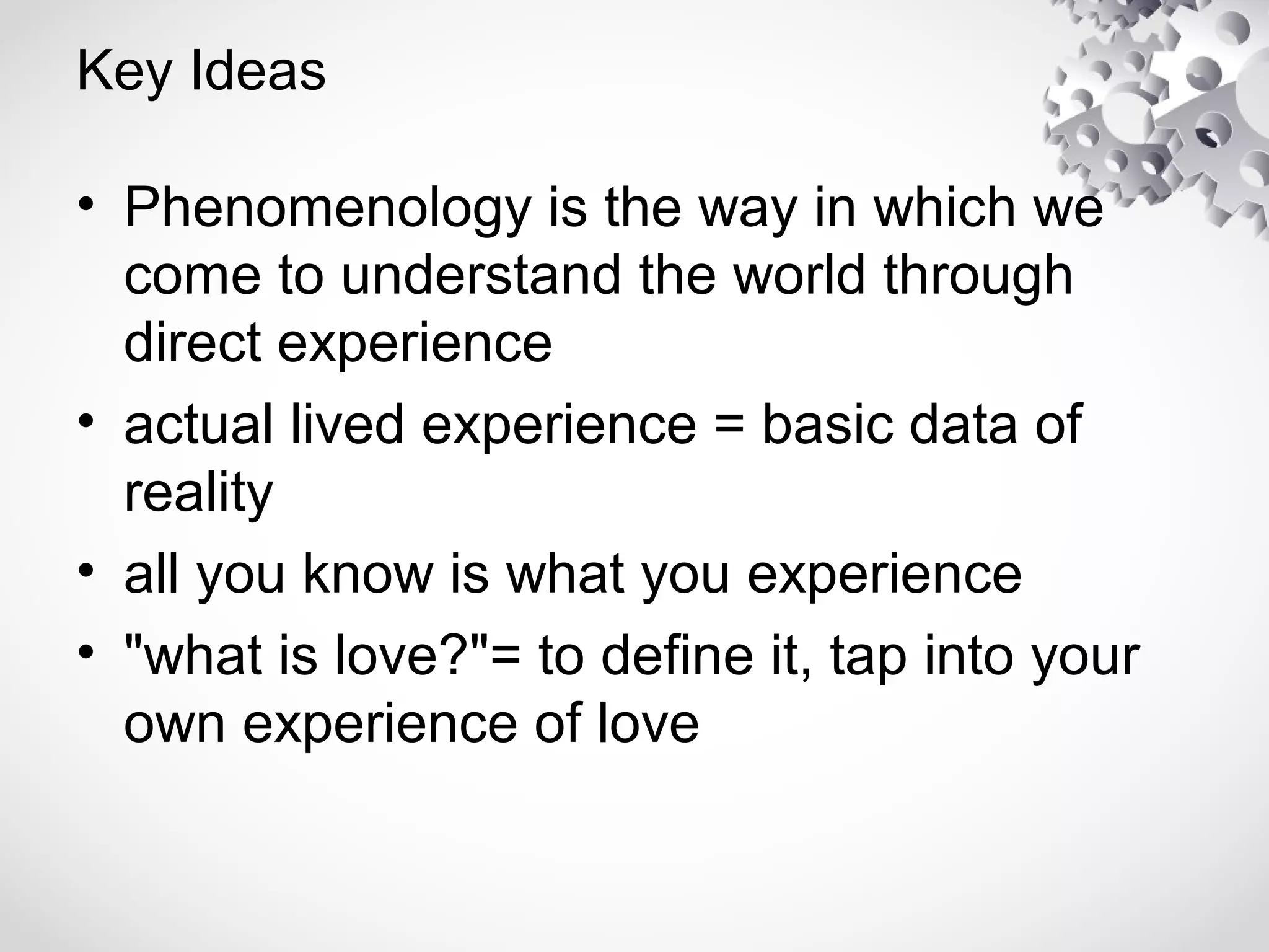 Communication Theories: Phenomenology | PPT