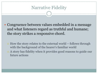 Comm Theory Narrative Paradigm | PPTX