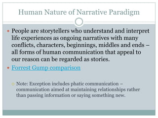 Comm Theory Narrative Paradigm | PPTX