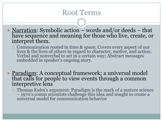 Comm Theory Narrative Paradigm | PPTX