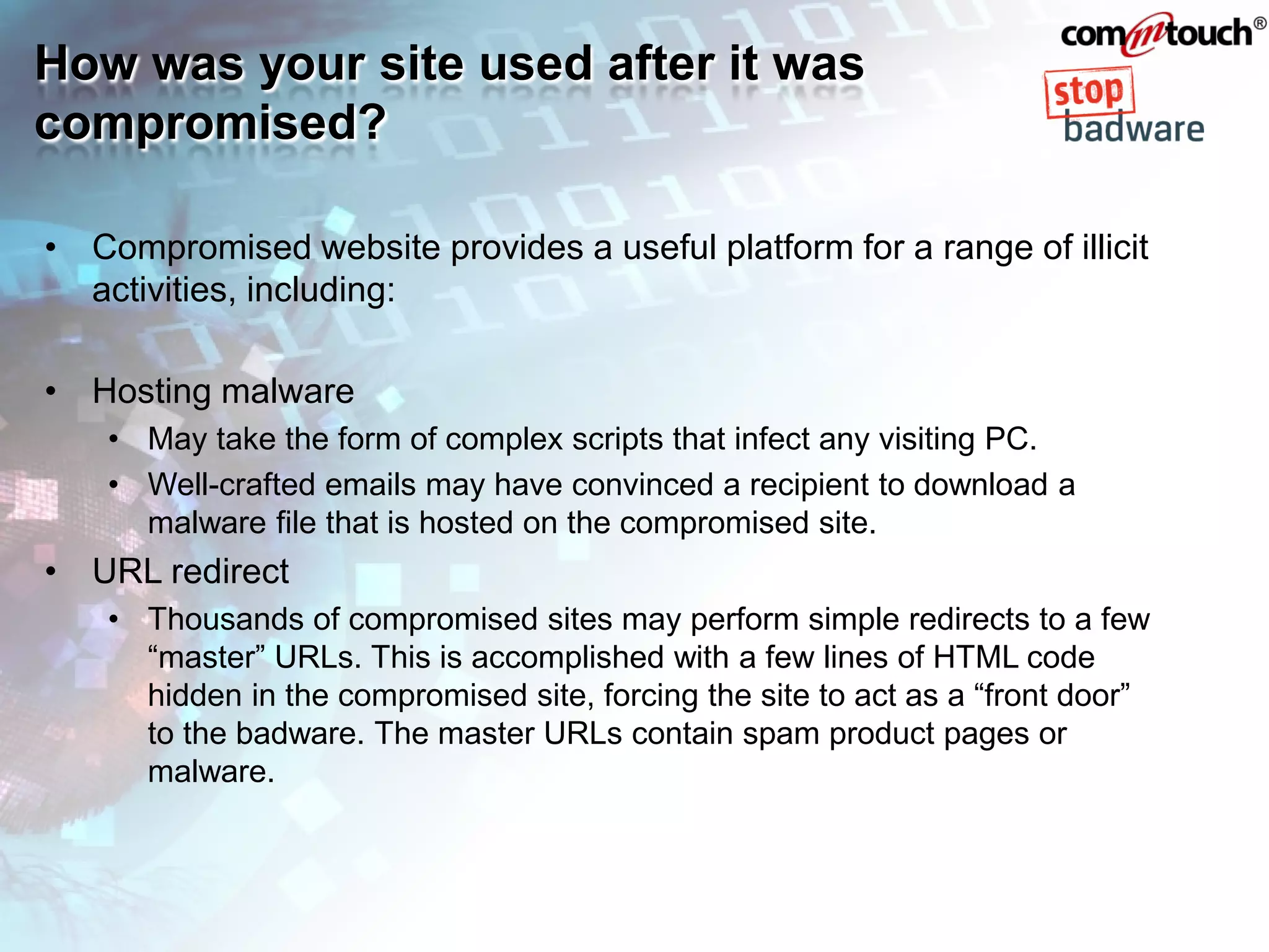 Compromised Website Report 2012 | PDF | Web Development | Internet