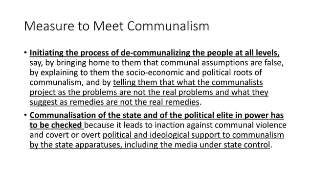 Communal conflicts | PPT