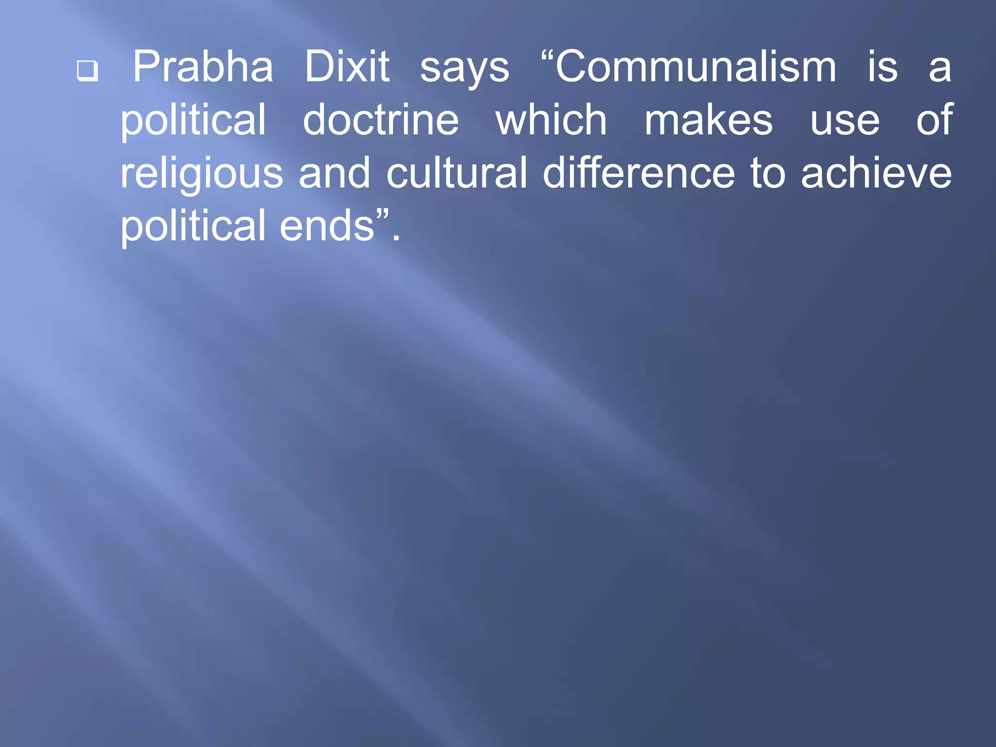 Communalism | PPTX