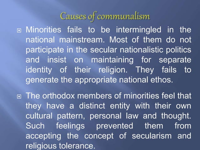 Communalism | PPTX | Islam | Religion & Spirituality