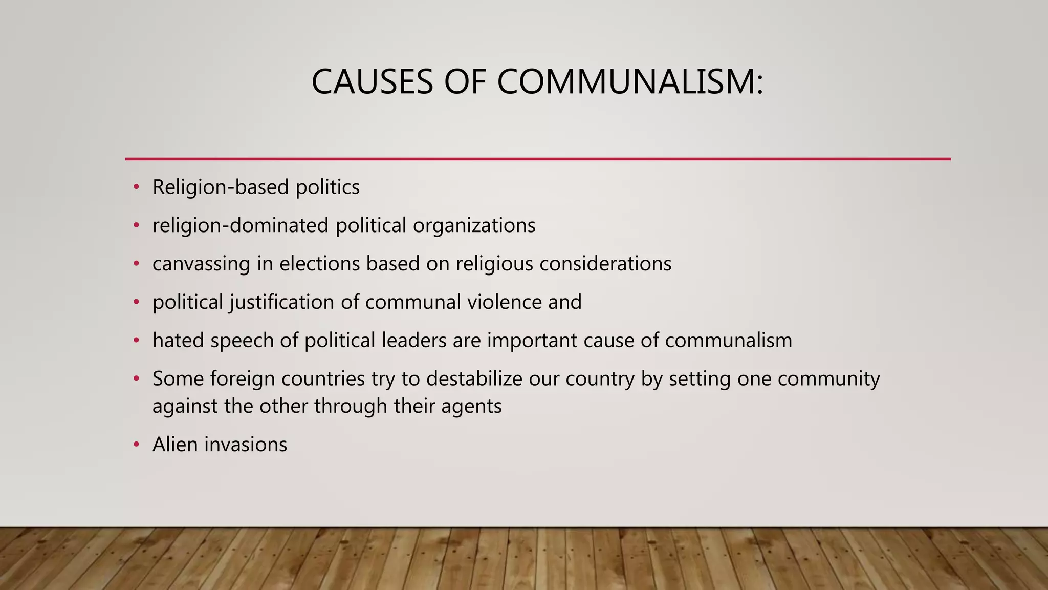 Communalism | PPTX