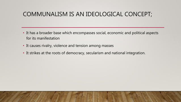 Communalism | PPTX