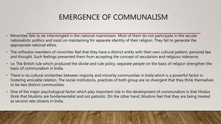 Communalism | PPTX