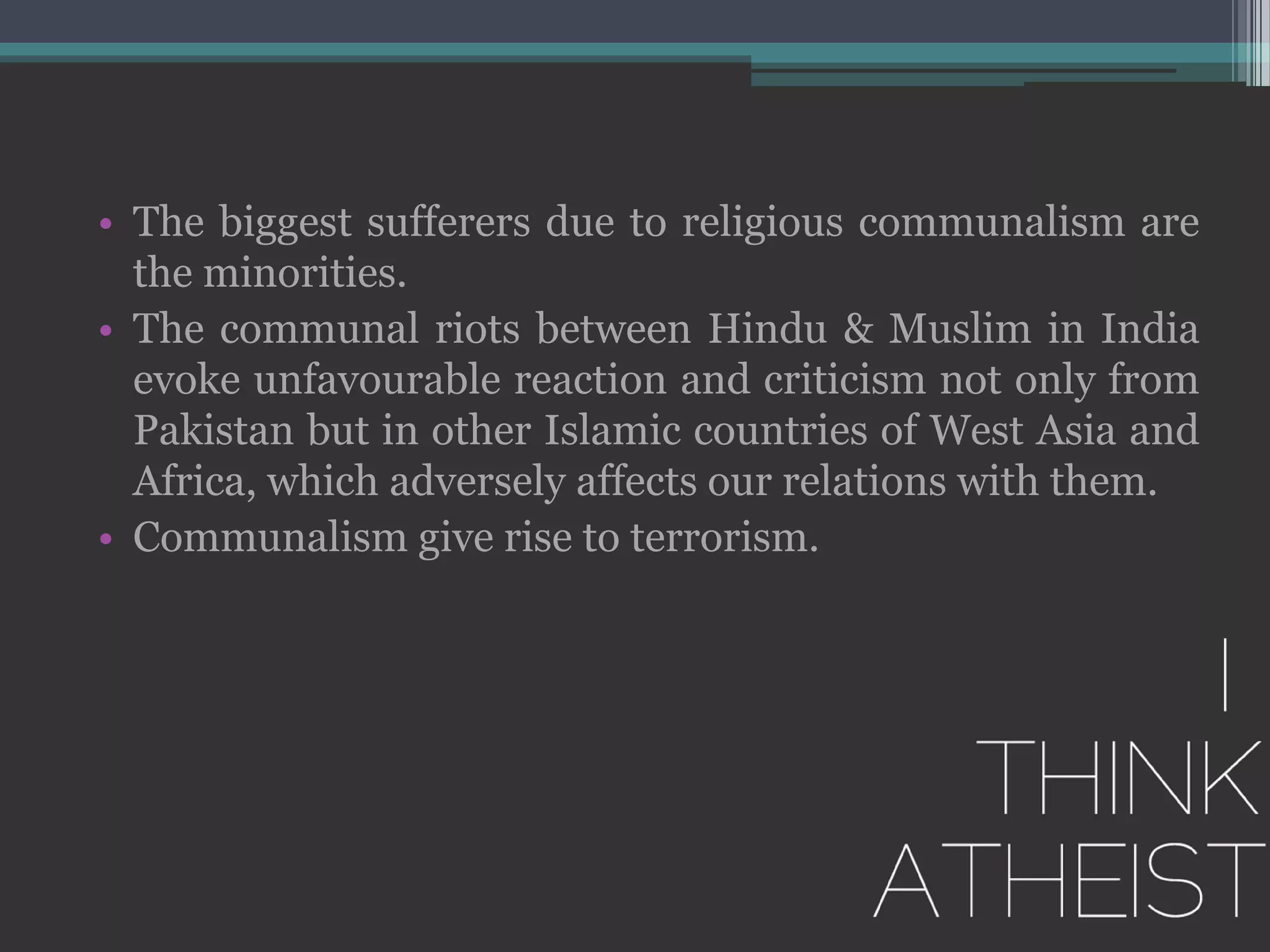 Communalism final ppt | PPTX