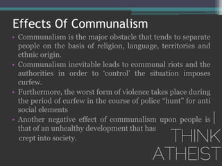 Communalism final ppt | PPTX