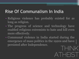 Communalism final ppt | PPTX