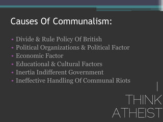 Communalism final ppt | PPTX