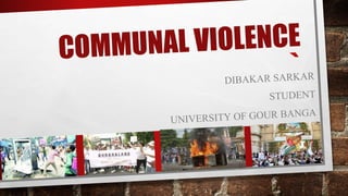 Communal violence | PPTX
