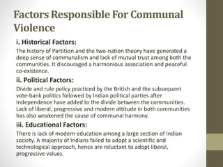Communal Violence | PPTX