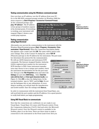 communicate with instrument by using lan | PDF