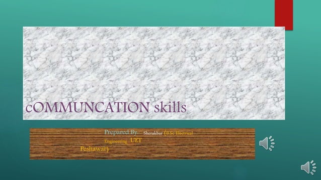 Communication skills | PPTX