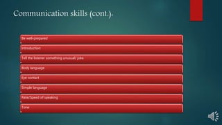 Communication skills | PPTX