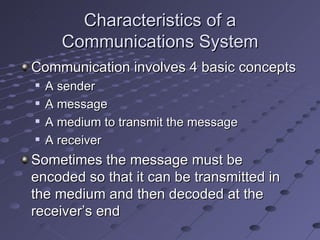 Communcation systems | PPT | Internet | Computing