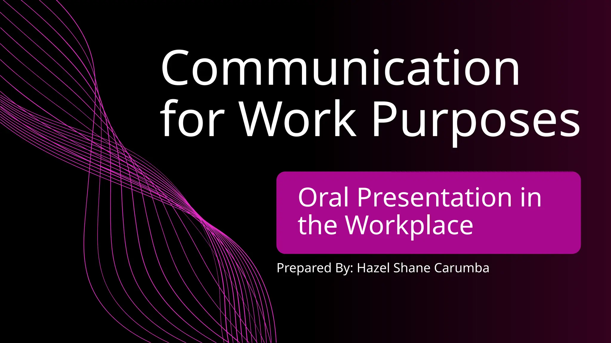 Communciation in Workplace Presentation.pptx