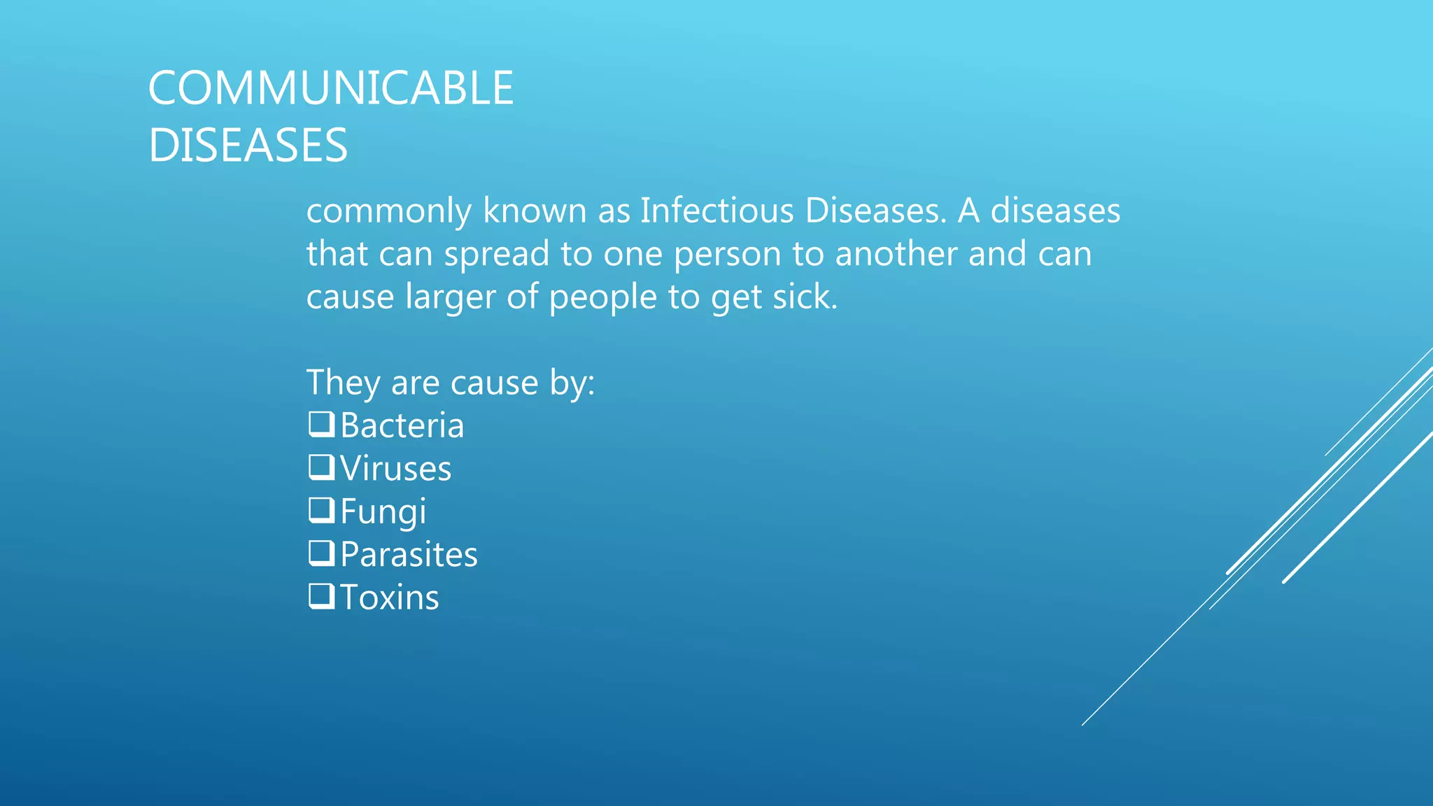 Communiable disease grade 5 | PPTX