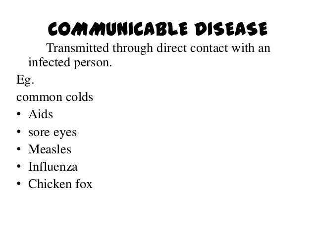 Communicable and Non-Communicable Disease