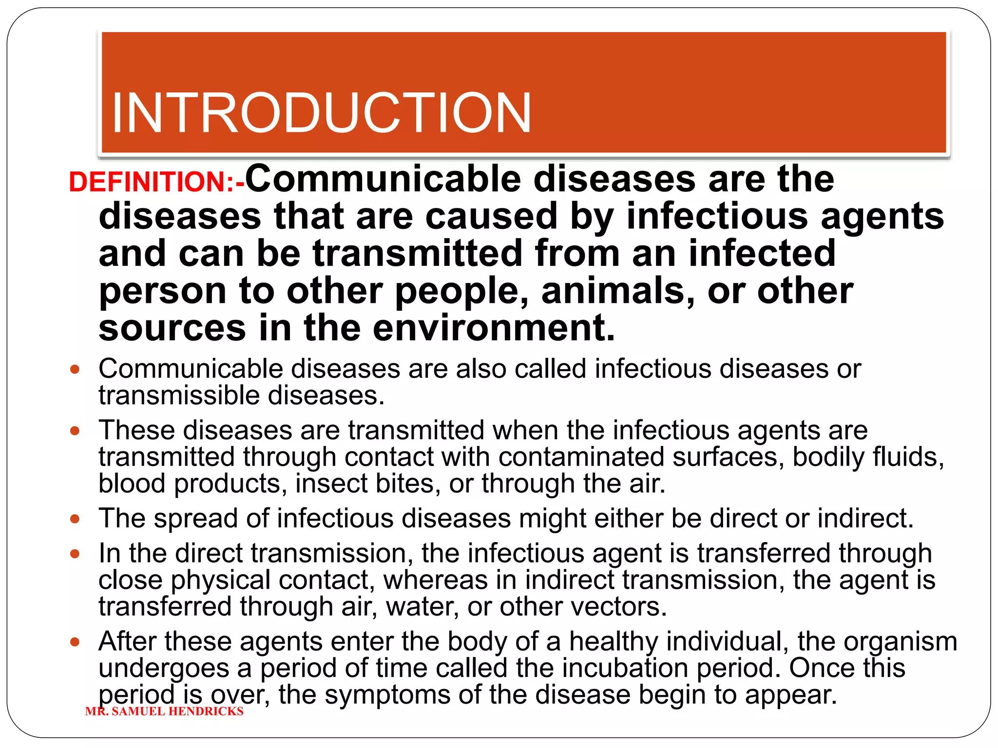Communicable and non communicable disease | PPTX