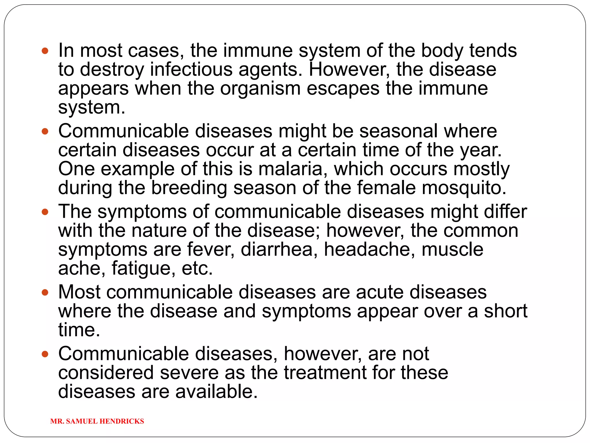 Communicable and non communicable disease | PPTX