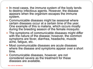 Communicable and non communicable disease | PPTX